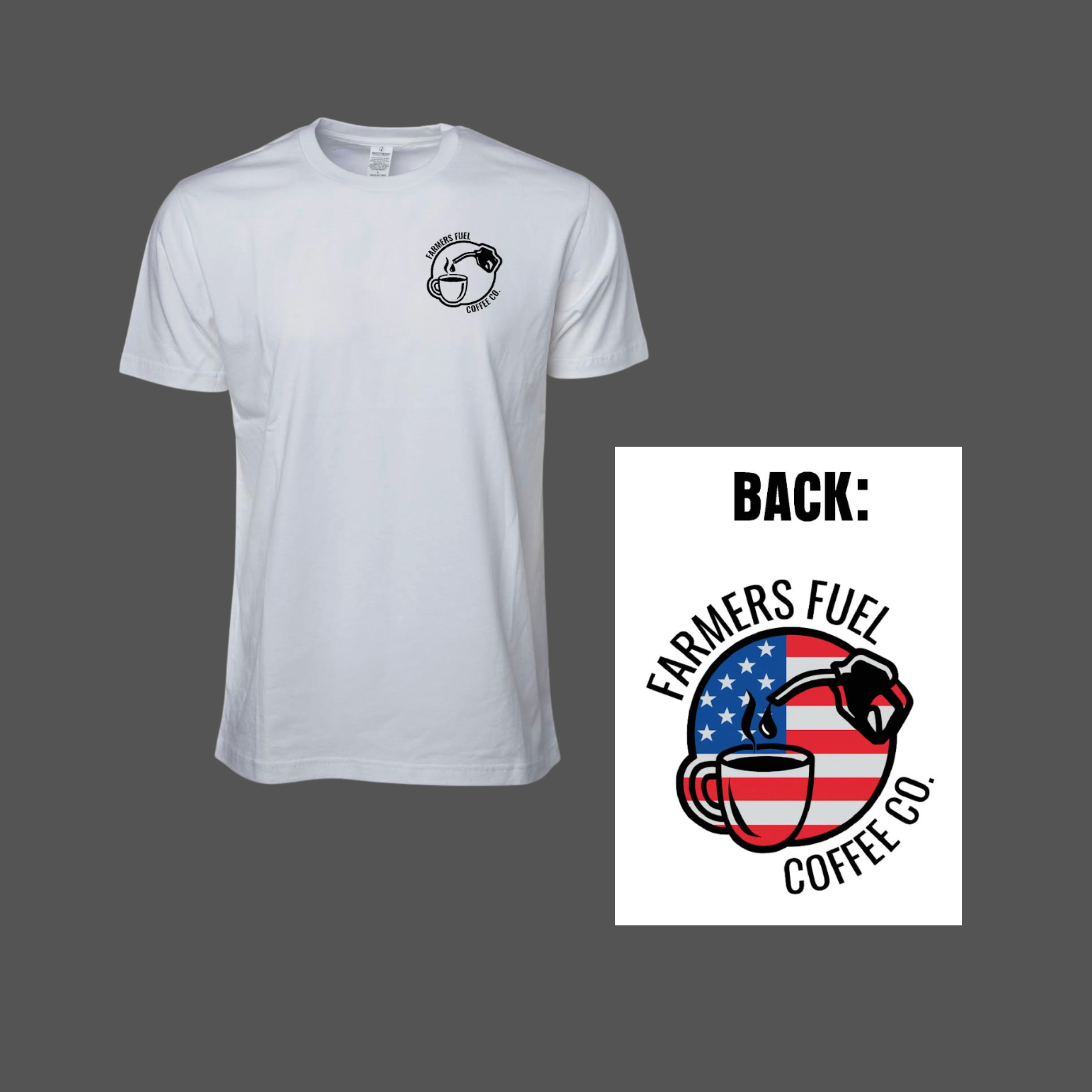 American Flag Logo Tee – Farmers Fuel Coffee Company
